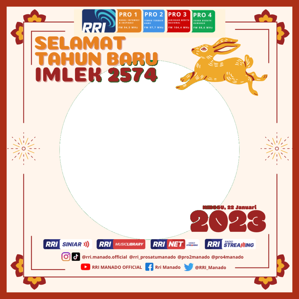 LPP RRI Manado Mengucapkan Selamat Tahun Baru Imlek 2023 - RajaFrame.com