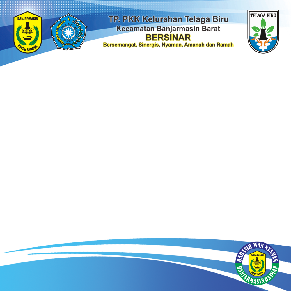 Template Foto PKK Telaga Biru - RajaFrame.com
