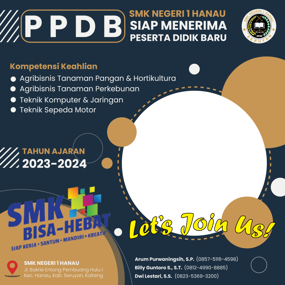 PPDB SMK Negeri 1 Hanau 2023 - RajaFrame.com