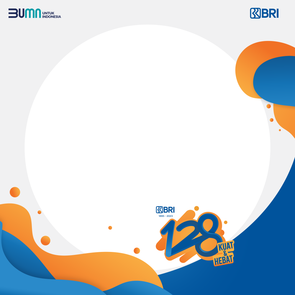 Twibbon HUT BRI 128 - RajaFrame.com