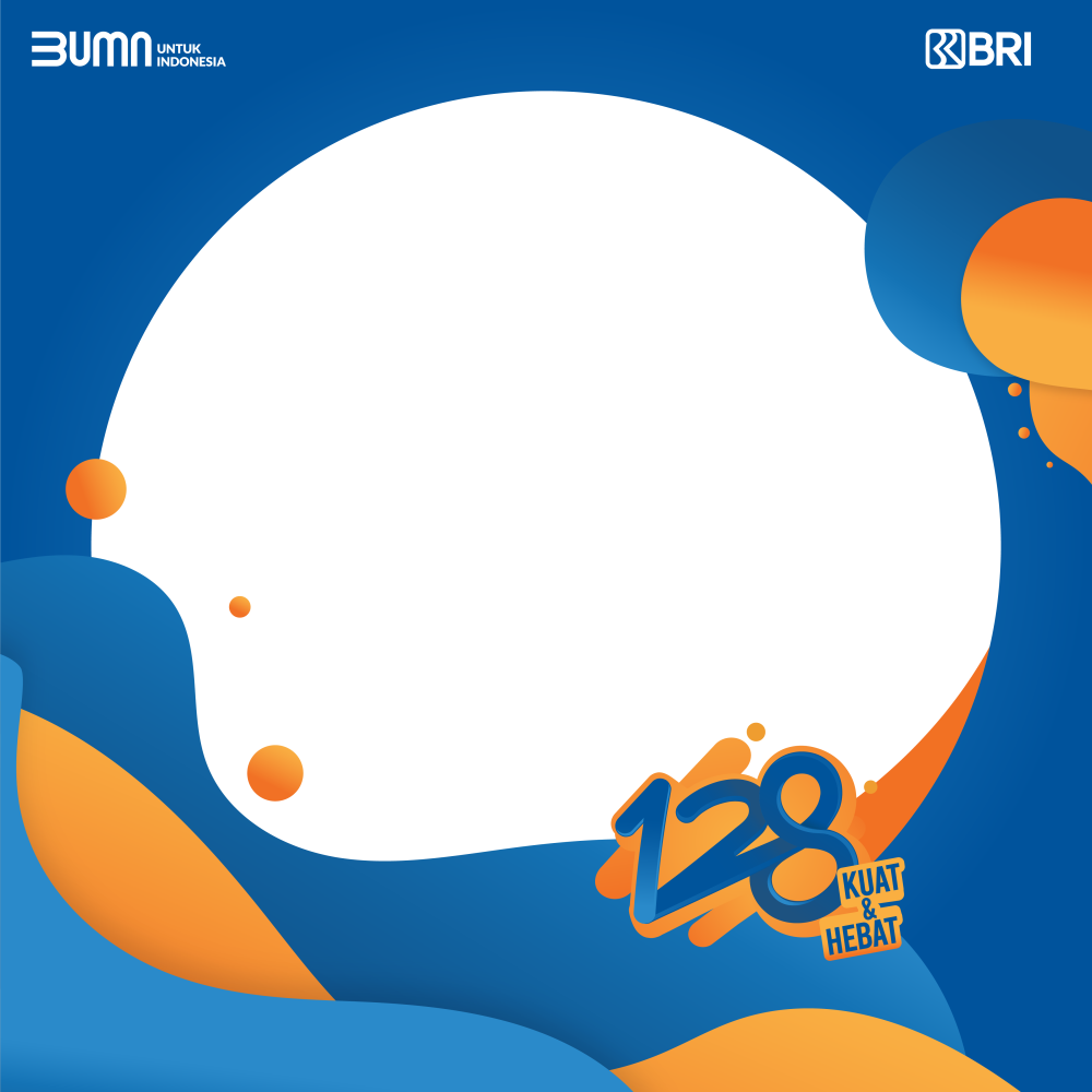 Twibbon HUT BRI 128 - RajaFrame.com