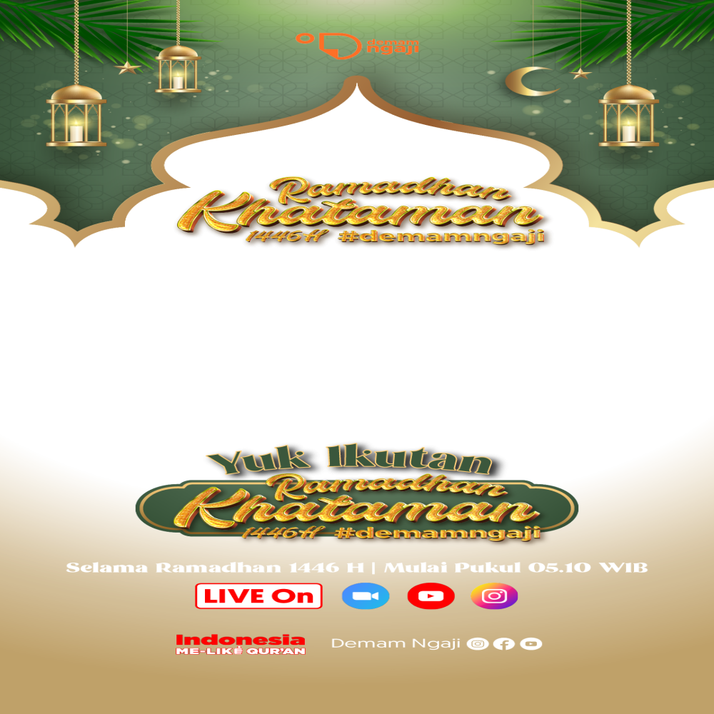 Twibbon Khataman Ramadhan 1446 H (Story) - RajaFrame.com