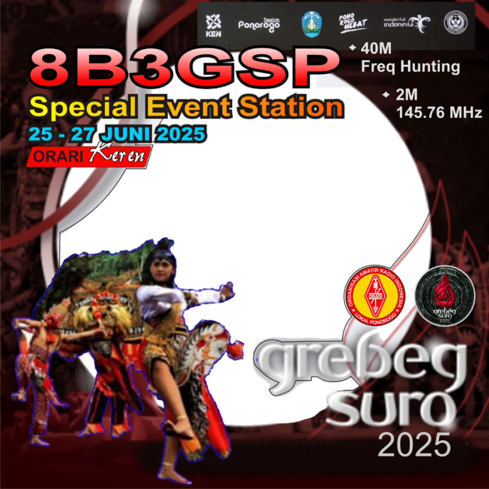 Special Event Station (SES) 8B3GSP Grebeg Suro Ponorogo 2025 ...